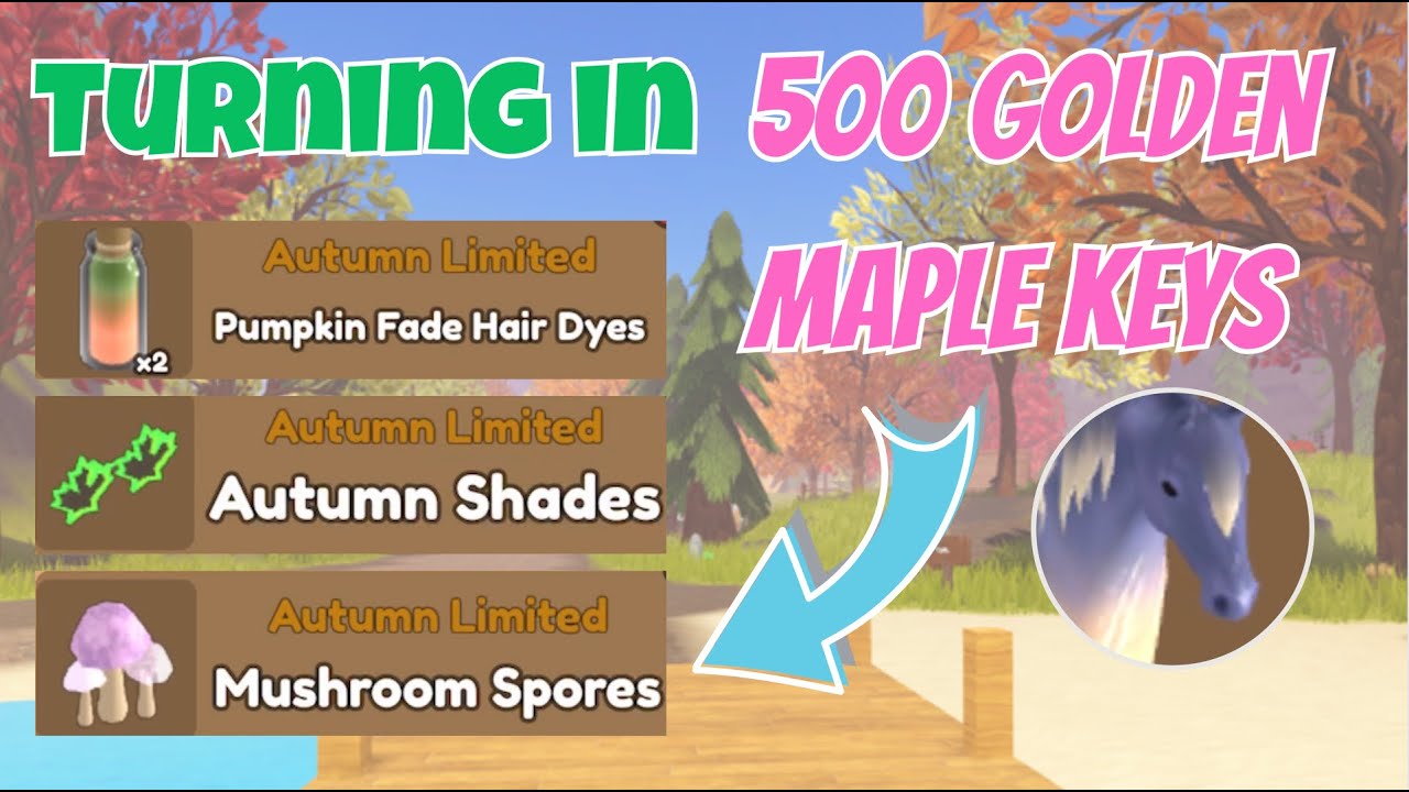 Trading in *500 GOLDEN MAPLE KEYS!* Getting Cute Fall Items! | Wild ...