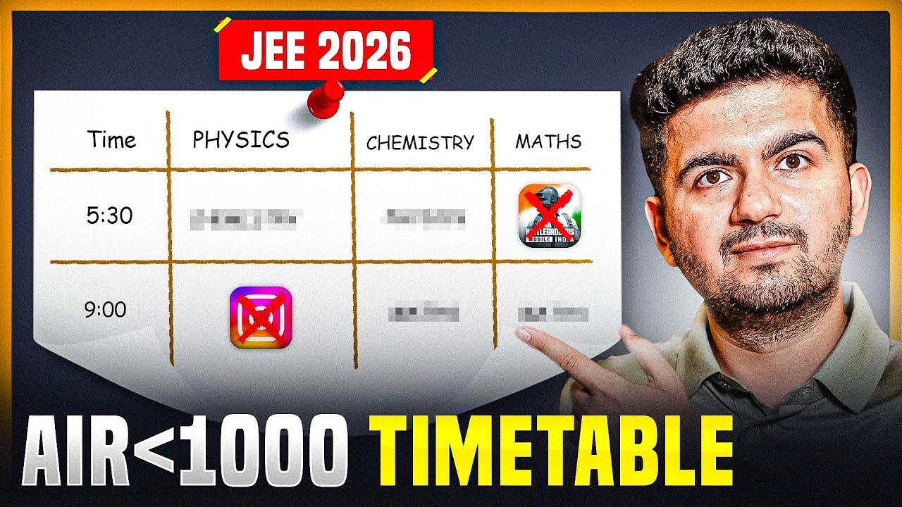 ONLY Timetable You Need for JEE 2026 - IIT CONFIRMED! #iitmotivation ...