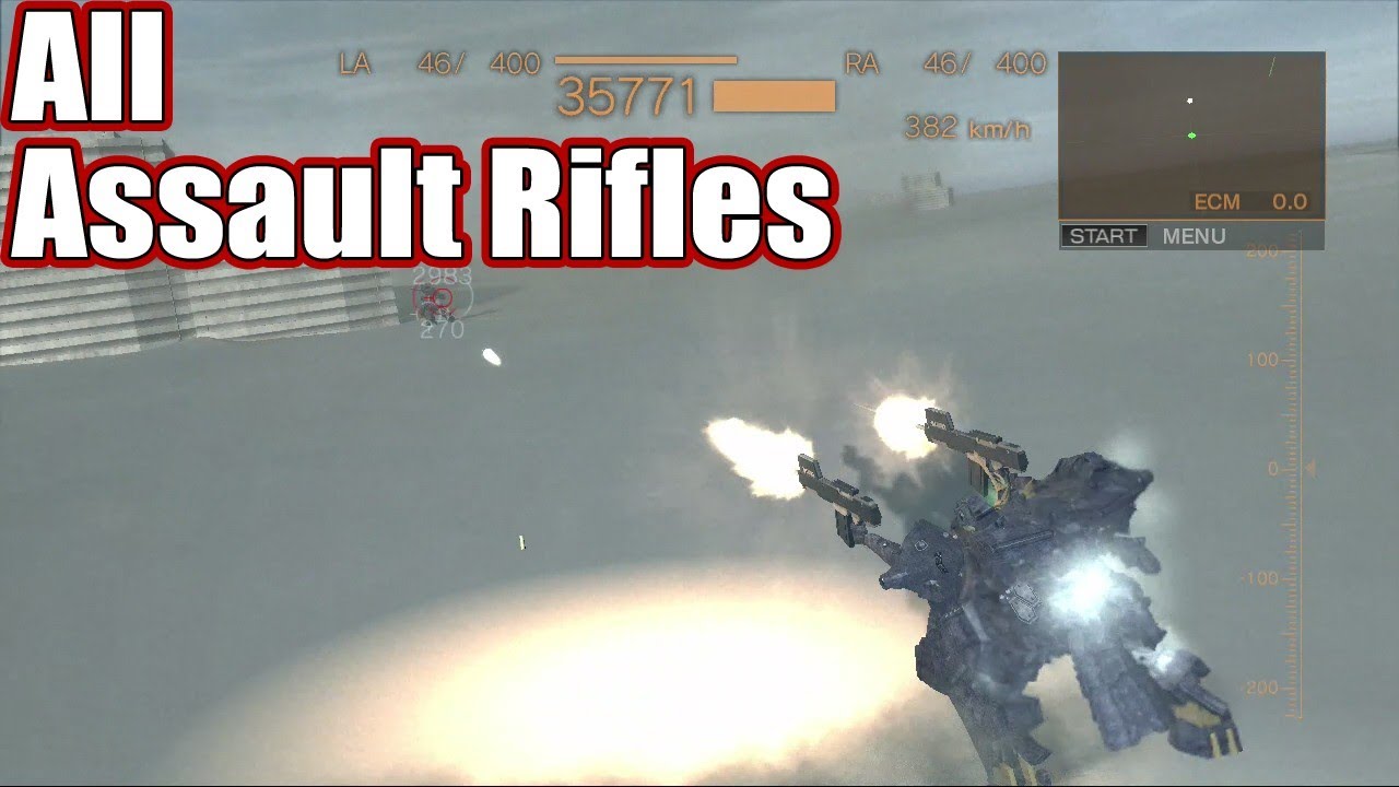 All Assault Rifles in Armored Core for Answer - YouTube