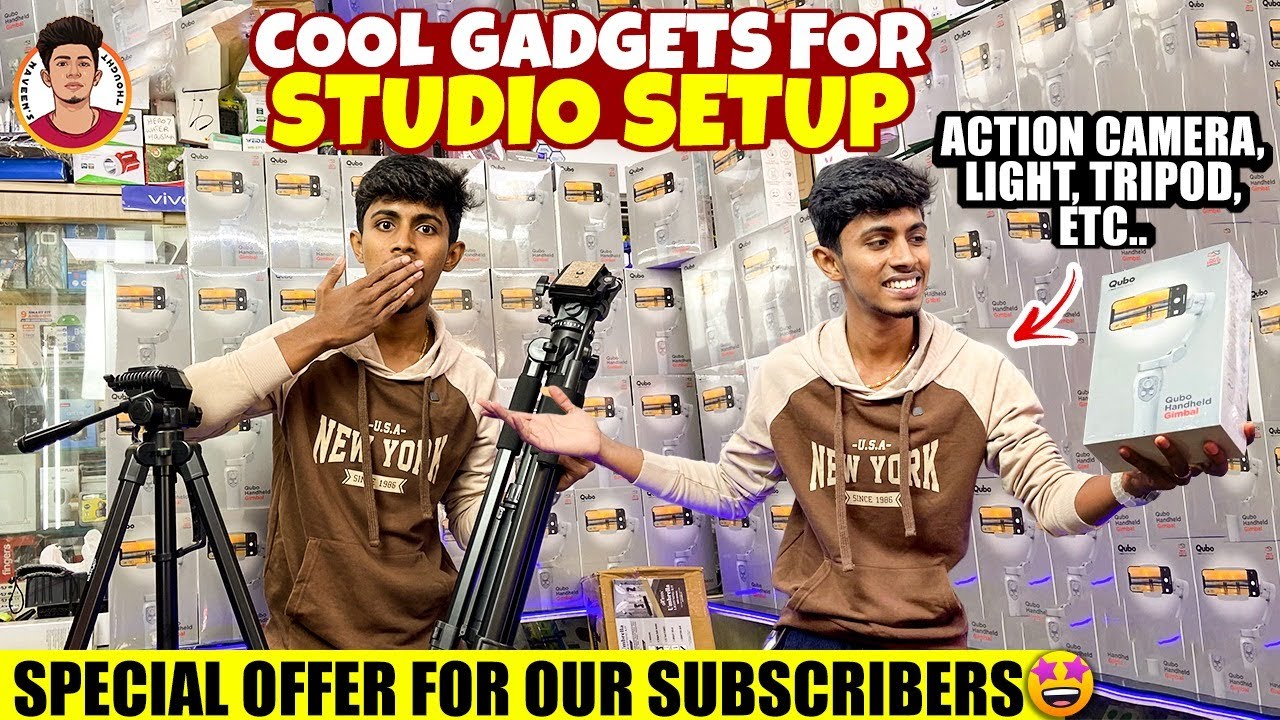 Cool Gadgets for Studio Setup😱 | Action Camera, Light, Tripod, etc ...