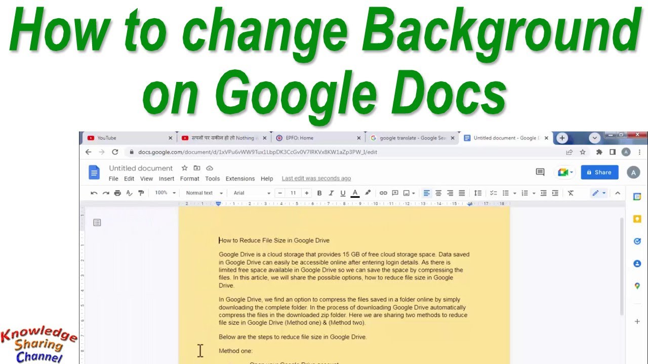 How To Change Background On Google Docs YouTube How To Change Background On Google Docs YouTube