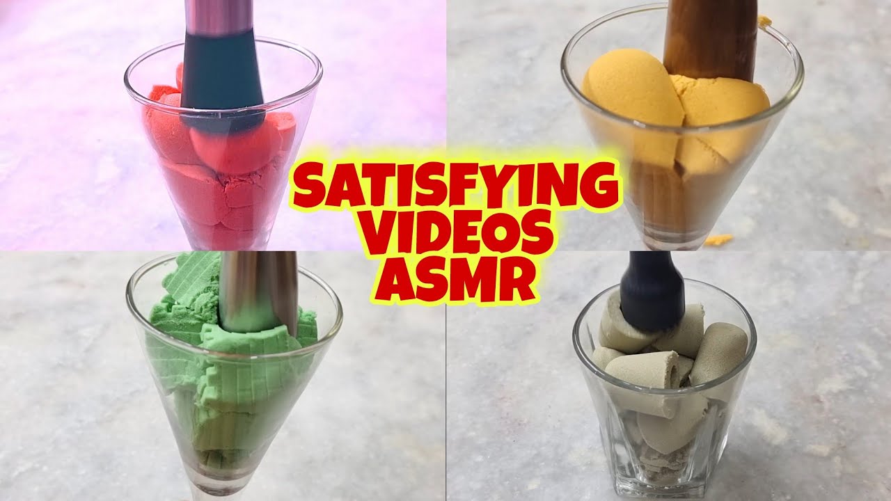 Asmr Sand Triggers,Kinetic Sand Cutting Crunchi Sound Relaxing And ...