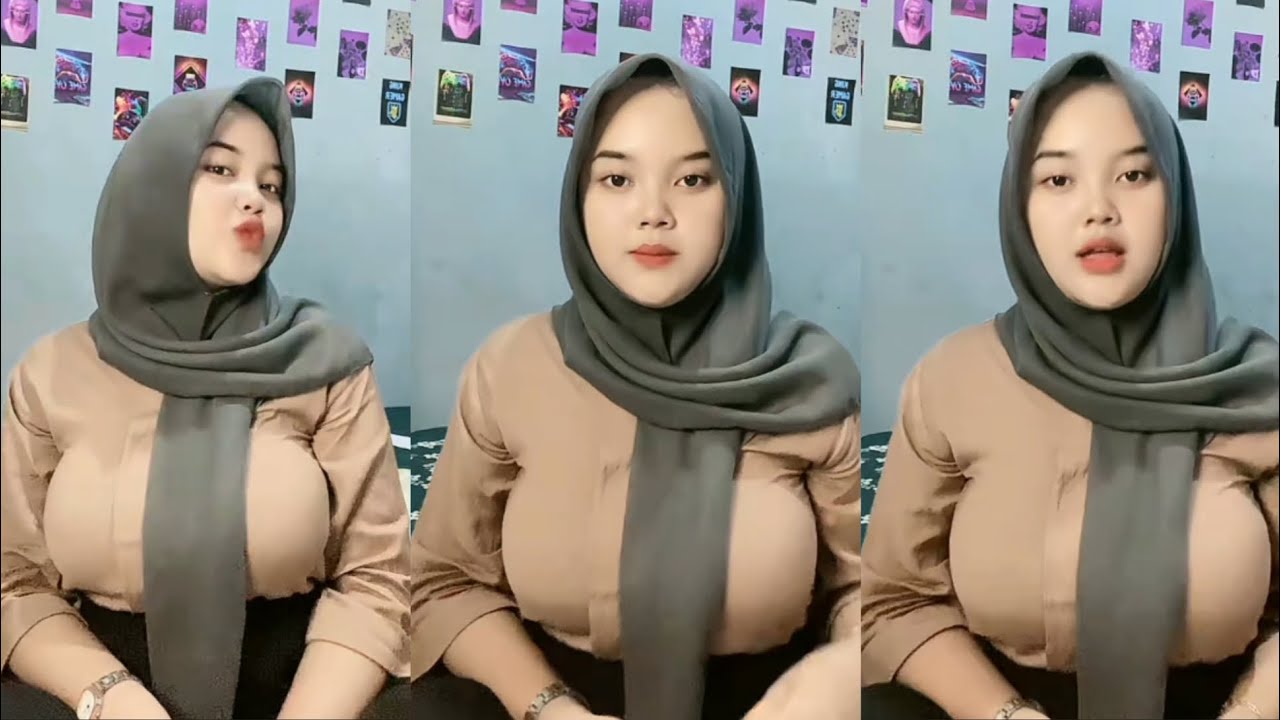 Bunda jilbab cantik manis alami live tengah malam di tempat tidur - YouTube