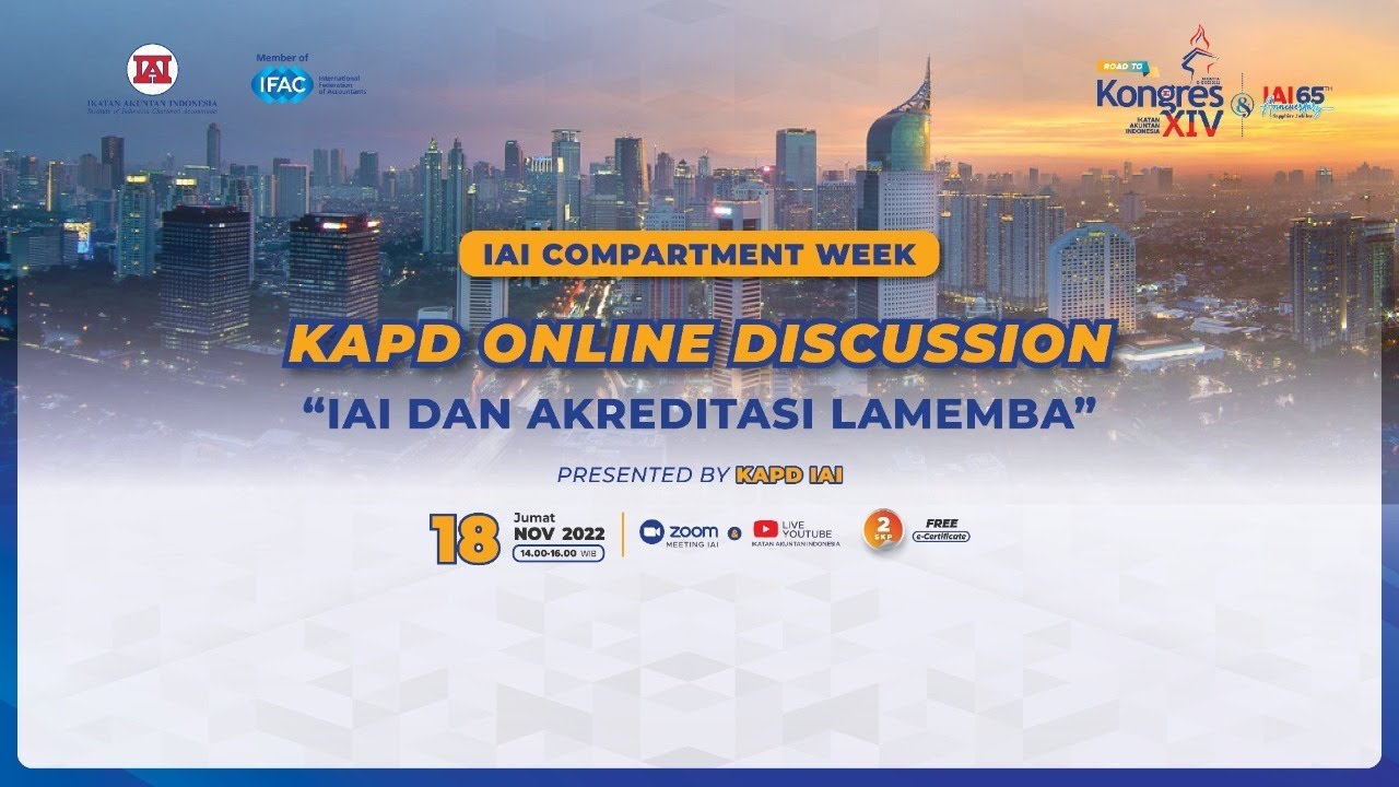 KAPD ONLINE DISCUSSION - IAI DAN AKREDITASI LAMEMBA - YouTube