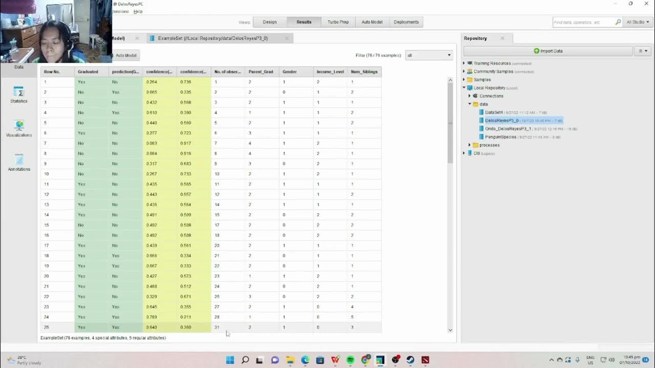 Laboratory (Logistic Regression) using Rapid Miner Studio - YouTube