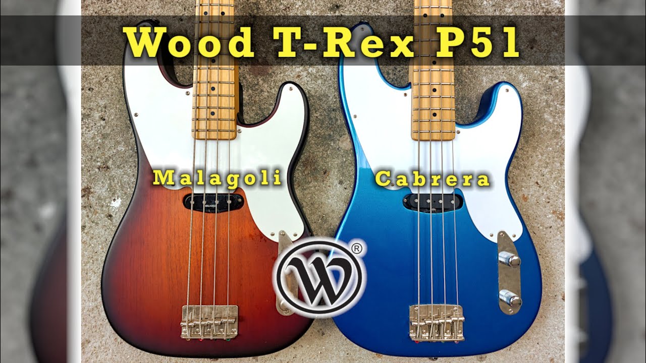 Baixos Wood T-Rex P51 - um com MALAGOLI e o outro com CABRERA ...