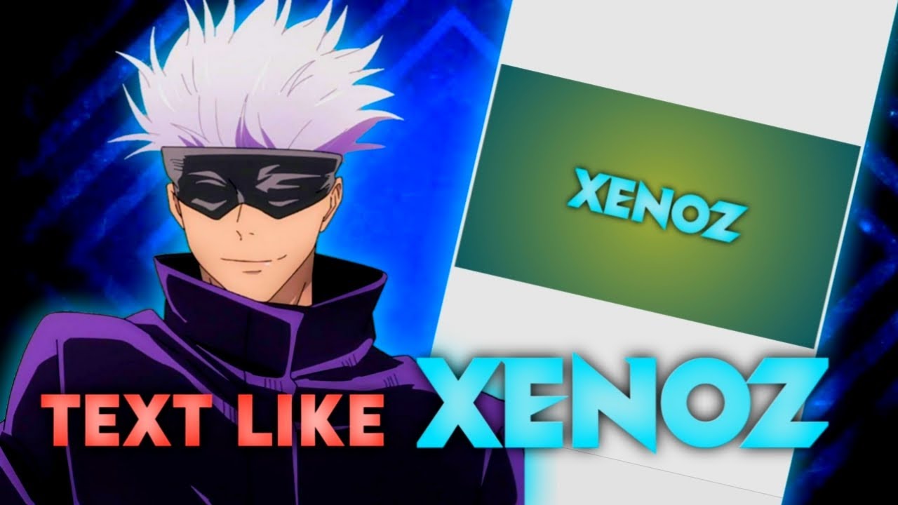 HOW TO MAKE TEXT LIKE XENOZ | PIXELLAB - YouTube