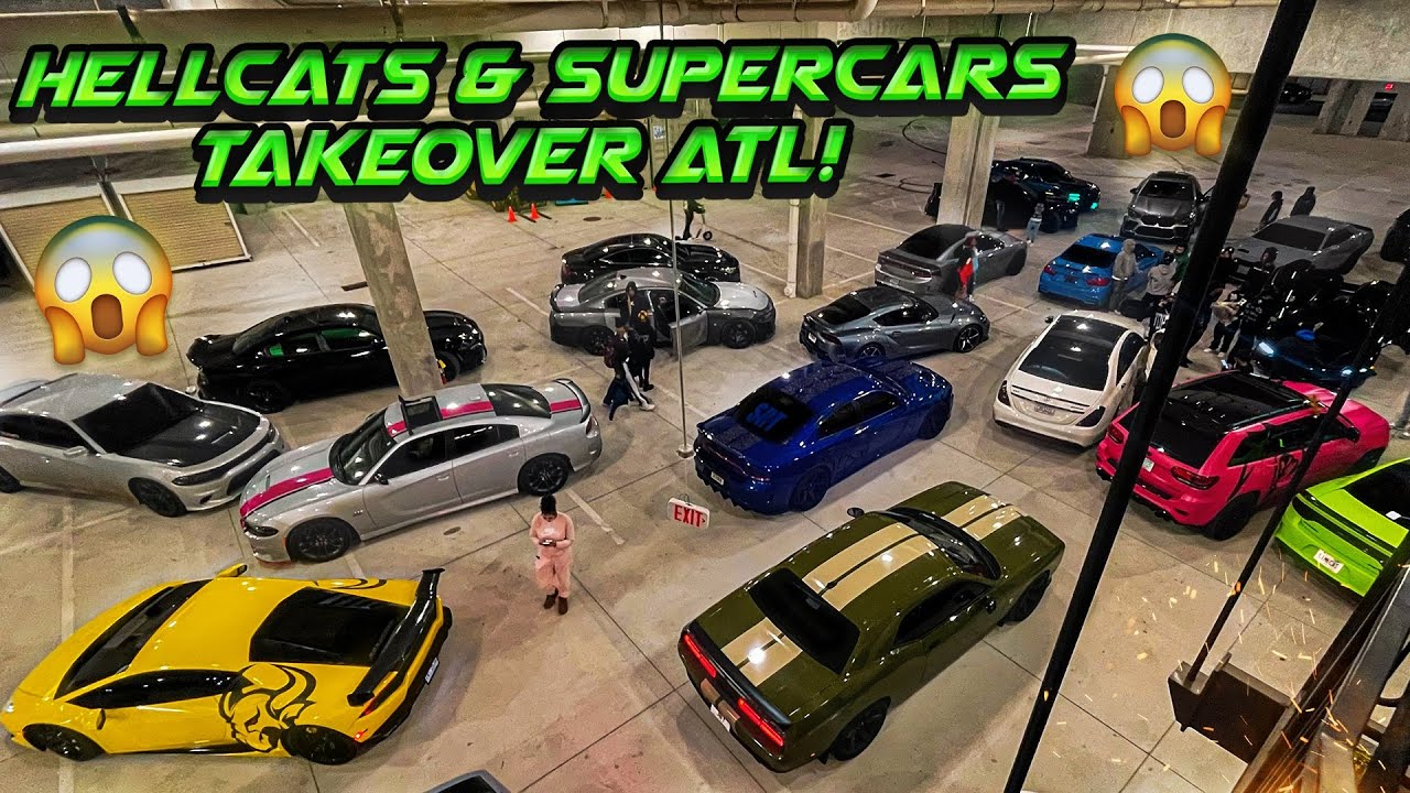 HELLCATS & EXOTIC SUPERCARS MEET UP… - YouTube