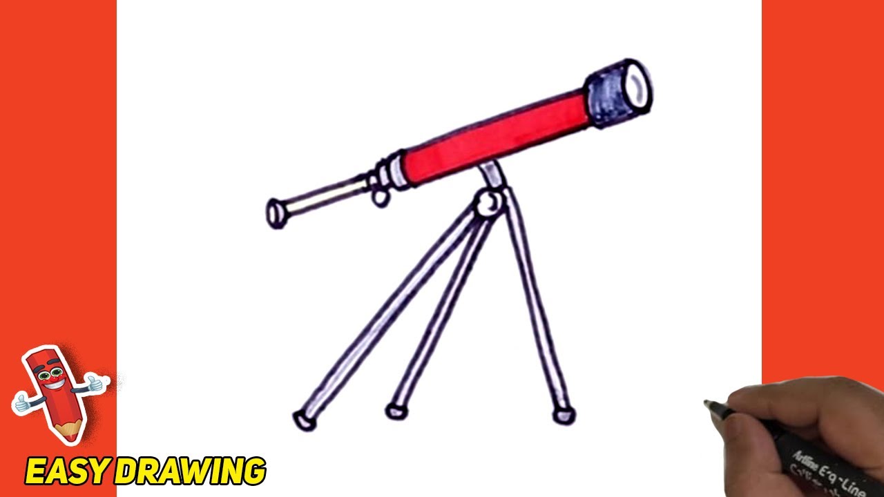 Optical Telescope Drawing