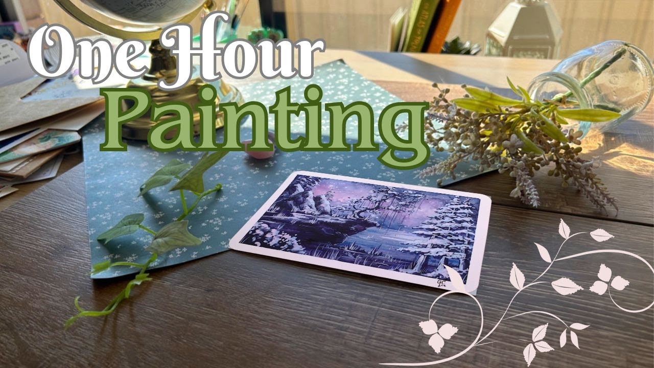 Real Time Painting of a Landscape Relaxing Buddy Arting - YouTube