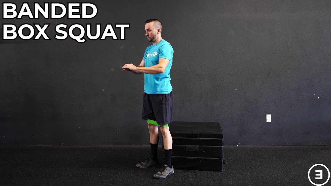 Banded Box Squat - YouTube