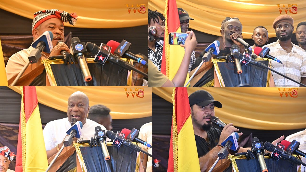 Lilwin STORMS Kumasi With Nigerian Actors Ramsey Nouah, Awilo, Charles ...