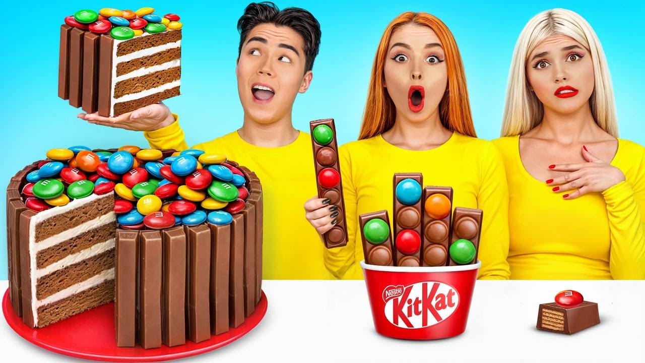 Big vs Medium vs Small Food Challenge | Giant vs Tiny Food by Candy ...