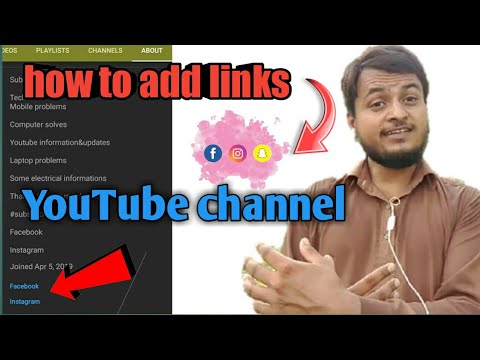 Add links YouTube channel/how to add any link YouTube channel/2019 ...