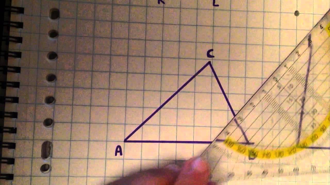 2KGT 1.3: Een hoek meten met een geodriehoek - YouTube