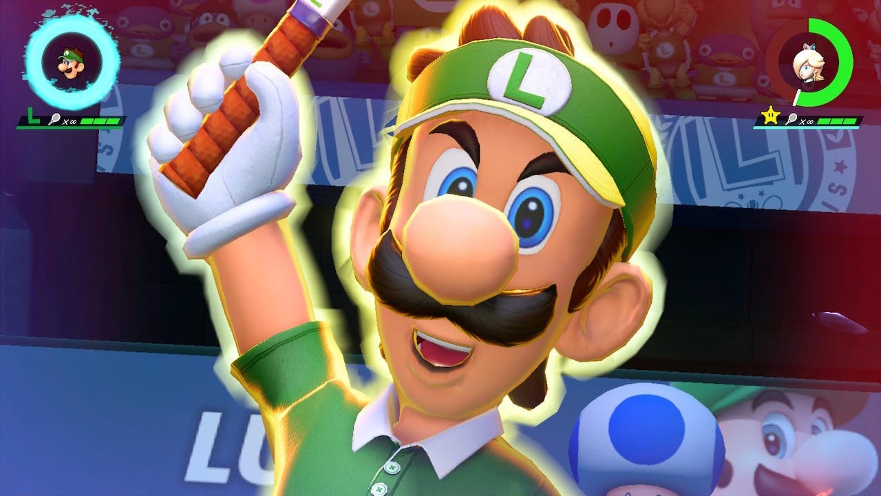 Mario Tennis Aces: Pro COM Matches #5 - Luigi Vs Rosalina - YouTube