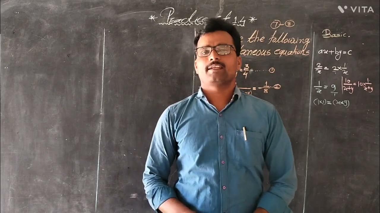 Linear equations in two variables Math(1)-10th, Practice Set1.4,ex.3,4 - YouTube