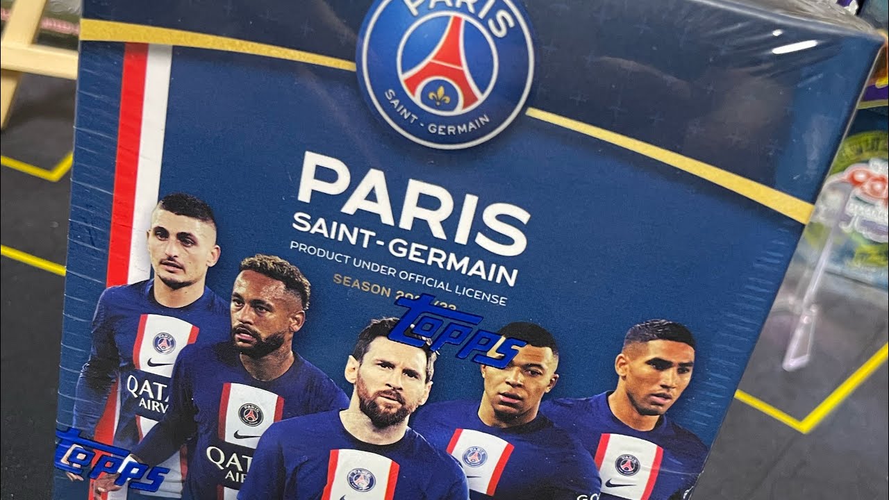 Topps Paris St. Germain Team Set 2022/23 mit Messi Mbappé Neymar und ...