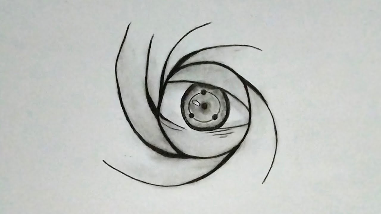 How to draw obito’s eye step by step || How to draw anime step by step ...
