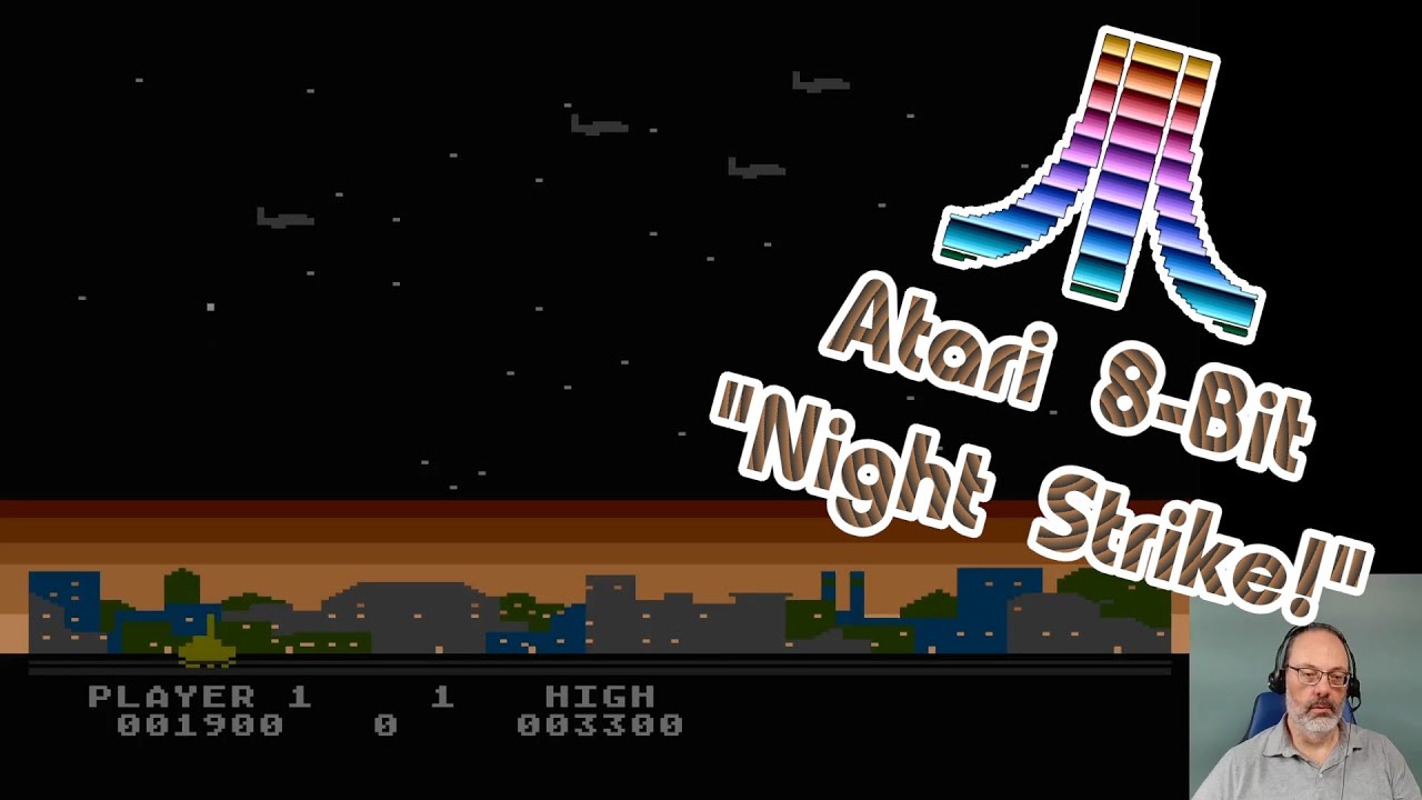 Atari 8-Bit Game Play, Night Strike! - YouTube