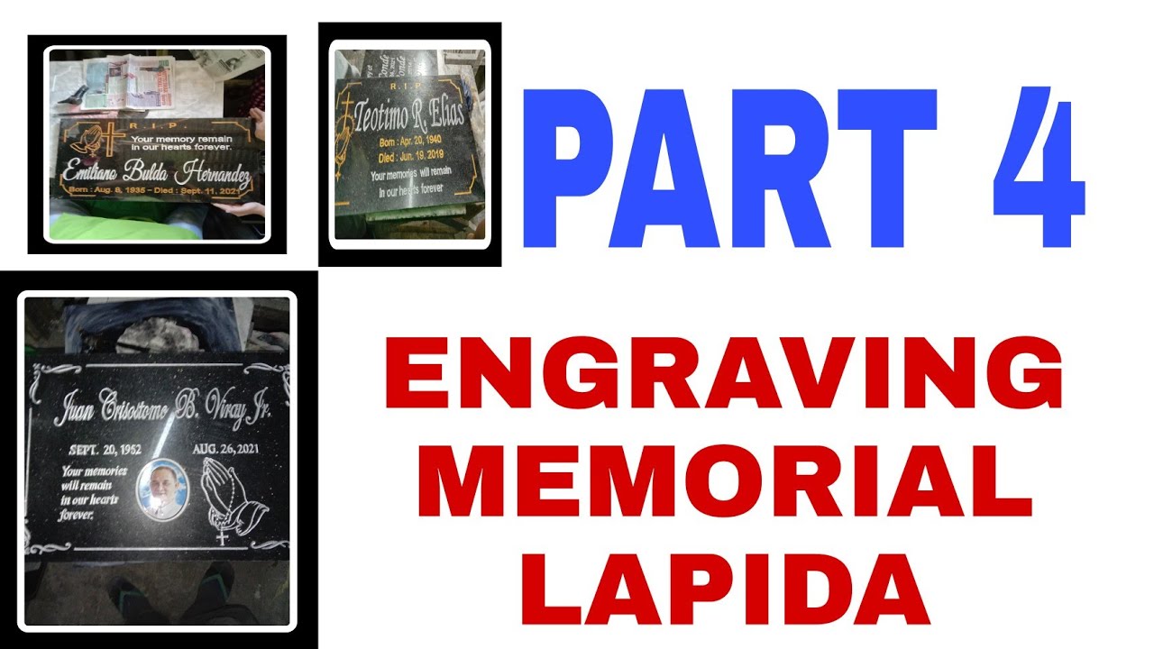ENGRAVING MEMORIAL LAPIDA PART 4.. - YouTube