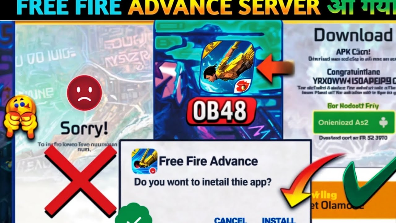 How to Download Free Fire Advance Server 2025 | FF New OB48 Update ,FF ...