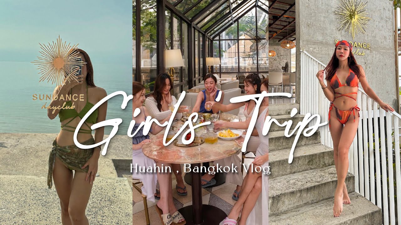 Super Instagrammable New Resort in HuaHin, Sundance Dayclub ☀️🏝️💕💦 | Girls Trip, Cafe Hops Vlog ...
