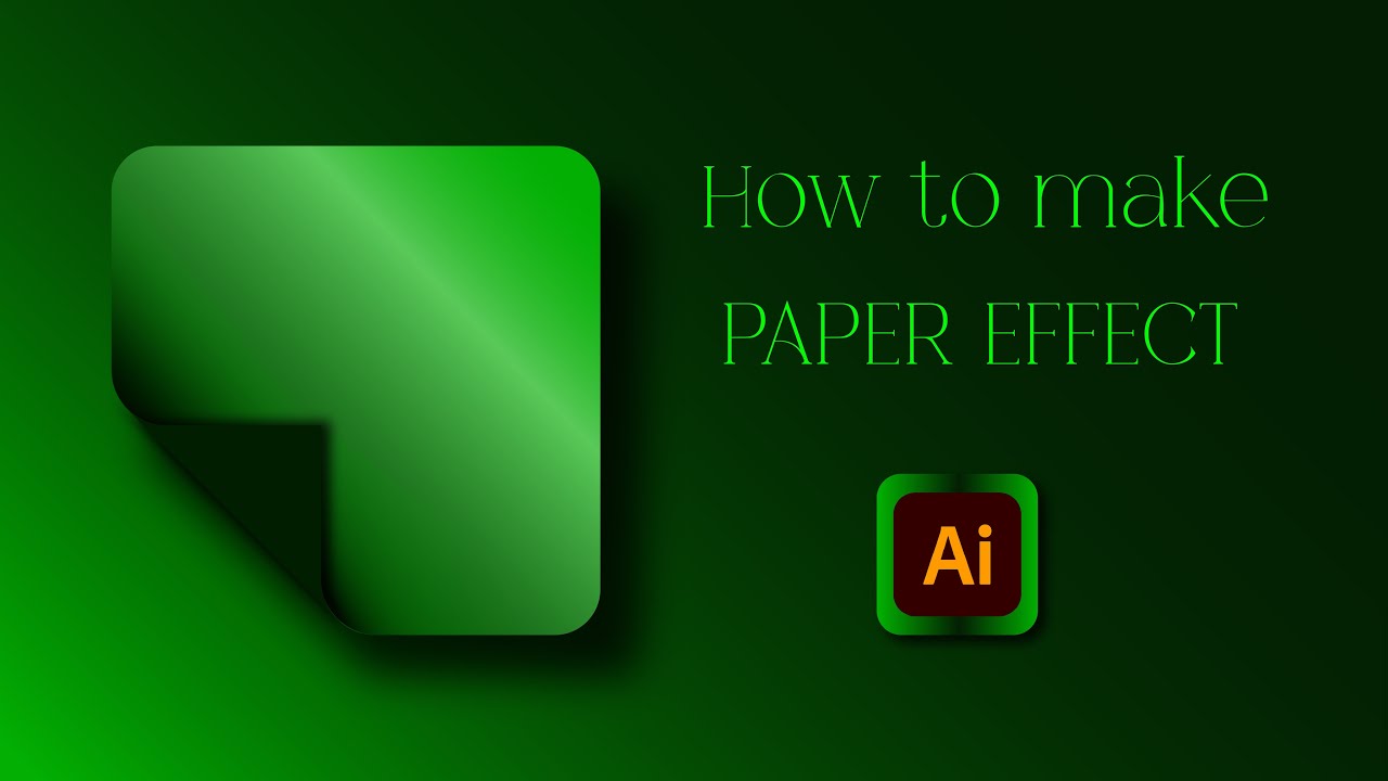 Creating Stunning Paper Effect in Adobe Illustrator | Step-by-Step ...