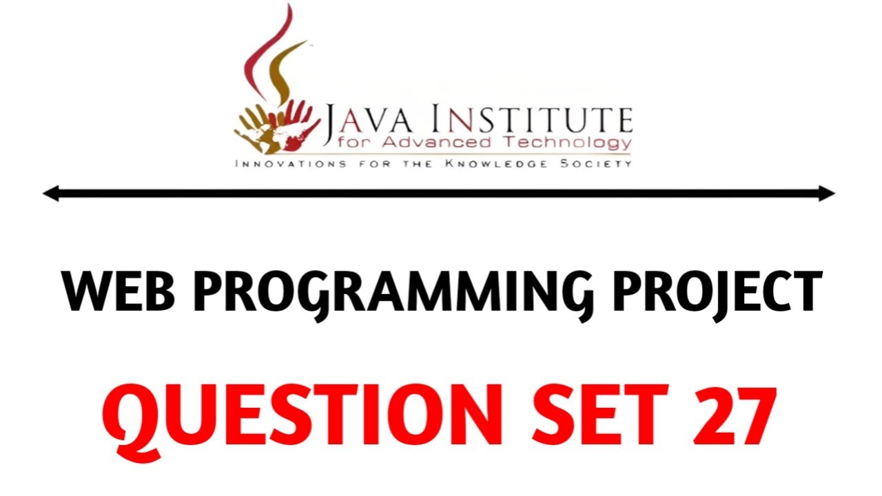 Question Set 27 | Web Programming | Java Institute - YouTube