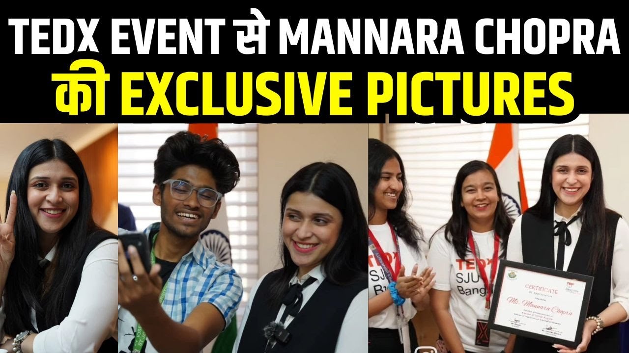 Mannara Chopra की TedX Event से Exclusive Pictures | Mananra Fam ...
