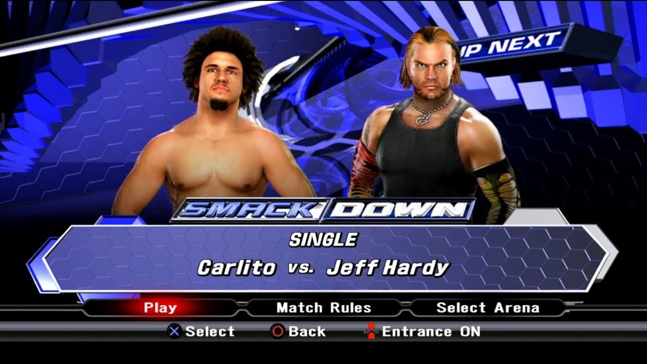 WWE Smackdown vs. Raw 2009 - Carlito vs. Jeff Hardy - YouTube