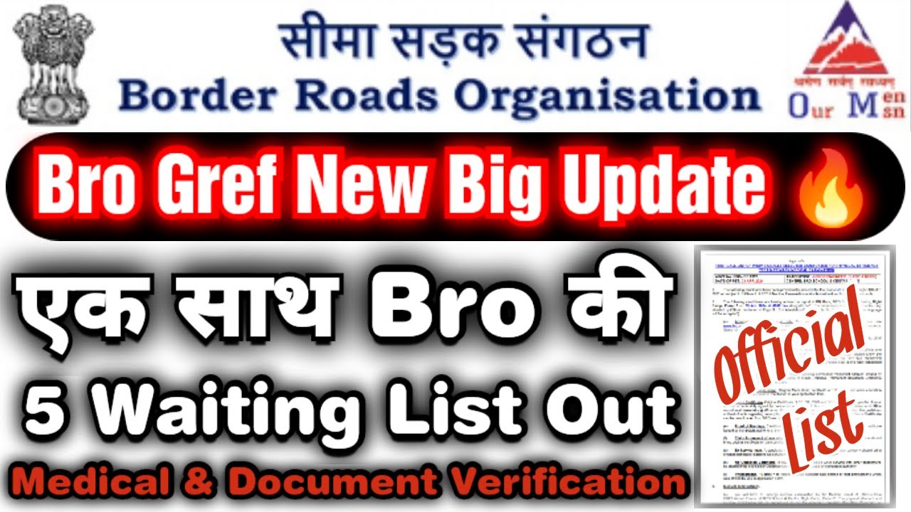 Bro Gref 5 New Waiting List Out 🔥! Bro Gref Physical, Medical and ...