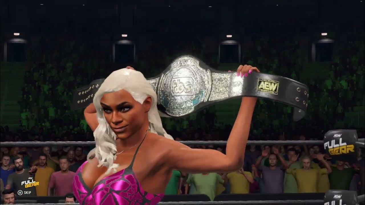 Jade Cargill vs Nyla Rose - AEW TBS Championship - AEW Full Gear 2022 - WWE 2K22 Gameplay (Xbox ...