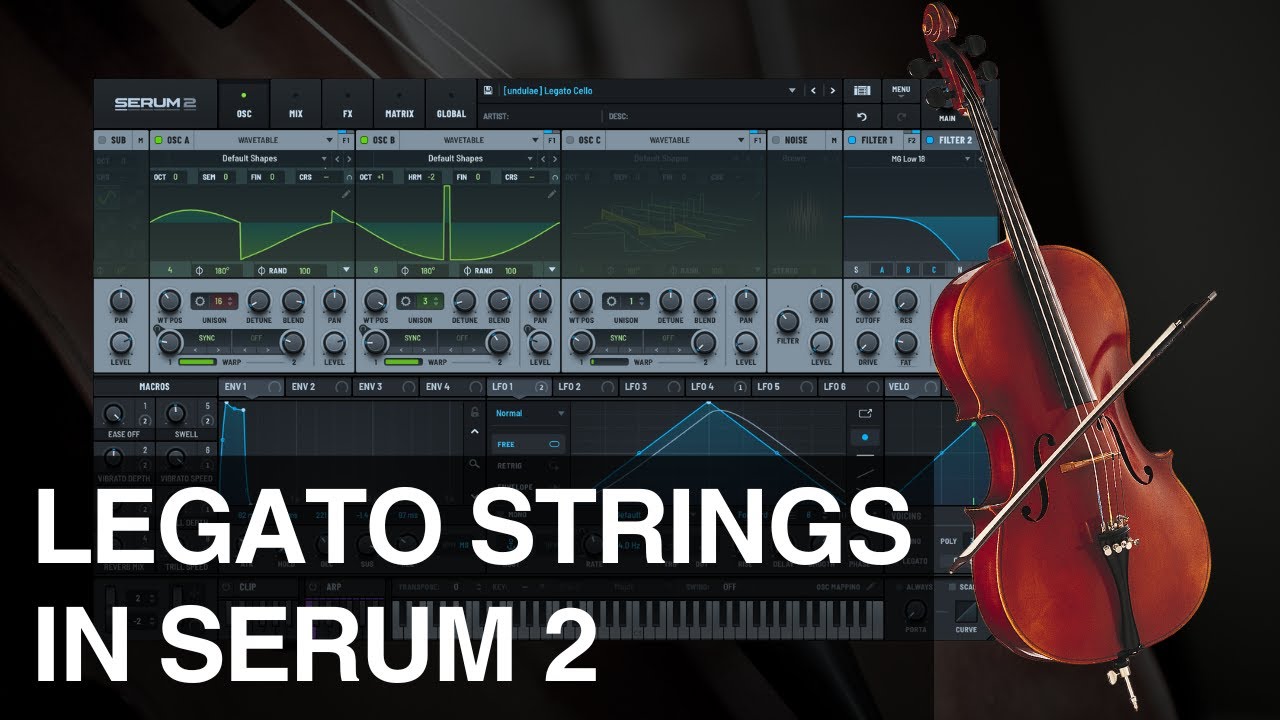 REALISTIC Legato Strings in Serum 2 - YouTube
