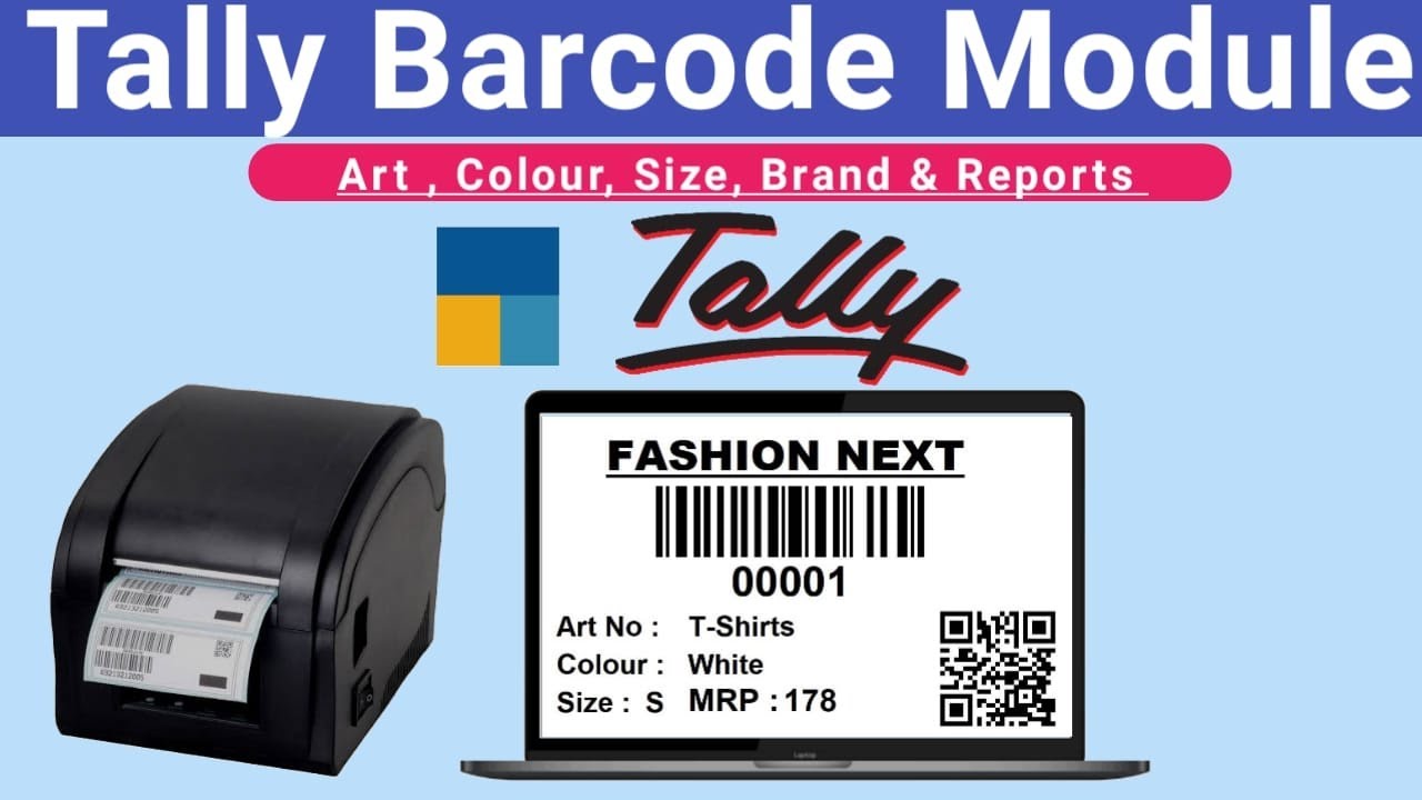 Tally Garment Modules with Barcode Print and Reports - YouTube