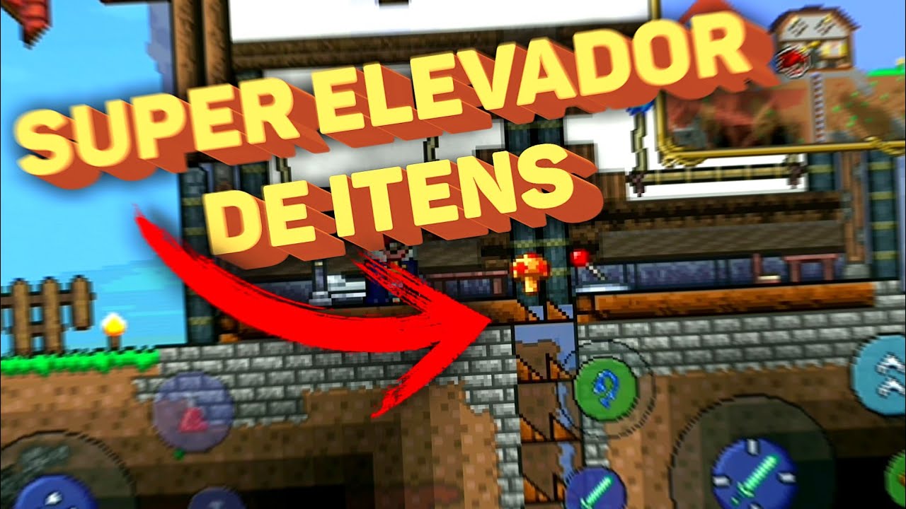 COMO FAZER UM ELEVADOR DE ITENS NO TERRARIA FÁCIL TERRARIA MASTER #48 ...
