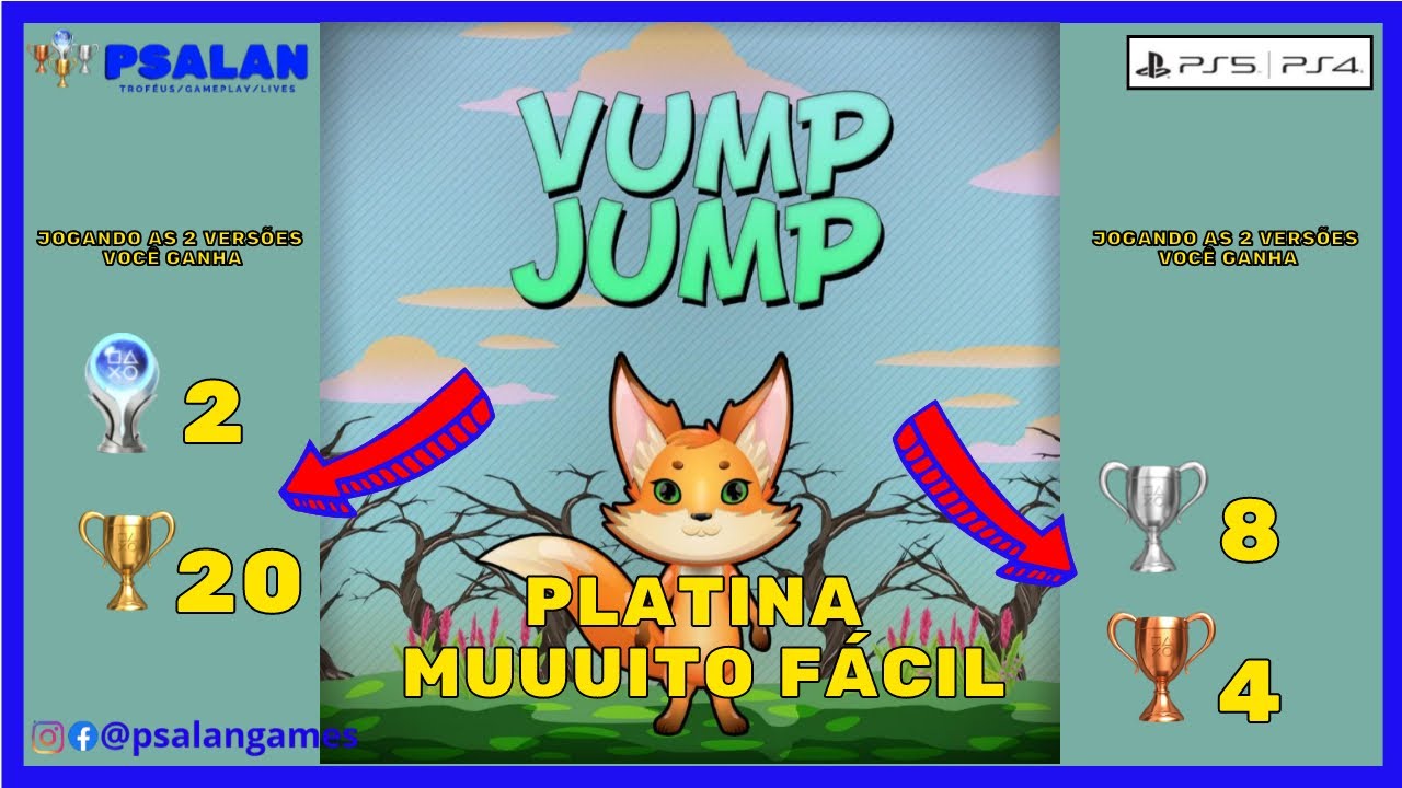🏆Vump Jump - Easy Platinum 2 Minutos (PS4/PS5) - YouTube