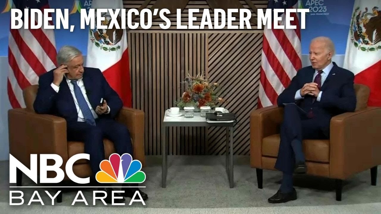 Biden and Mexico's leader meet; first lady hosts APEC spouses - YouTube