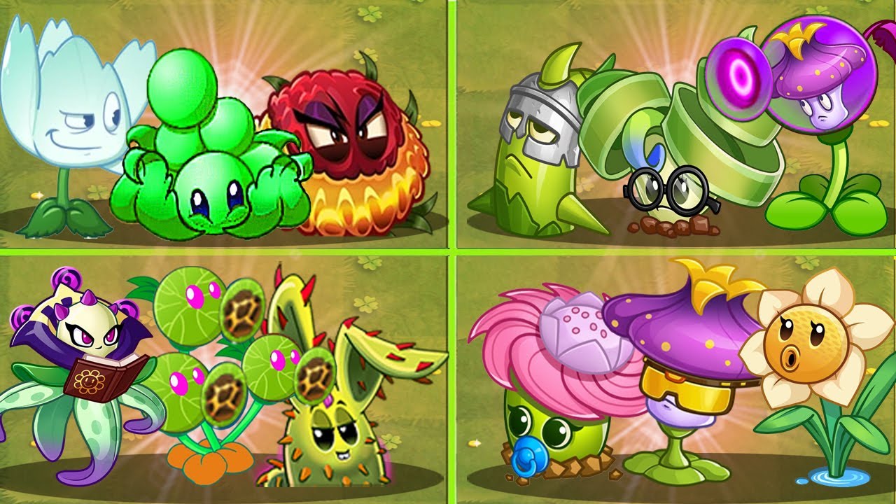 Pvz 2 10.2.1 - New Plants Buzz Button & Bun Chi Random Team Plants ...