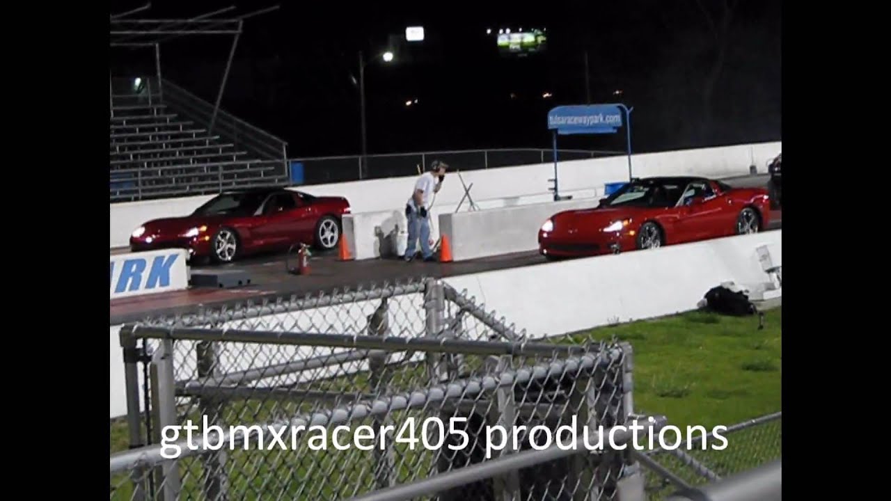 C6 vs. C6 Corvette Drag Race - YouTube