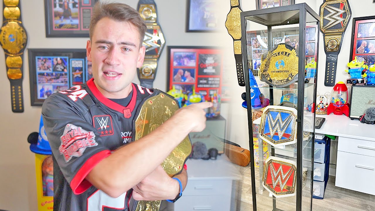 How To Display WWE Replica Title Belts! - YouTube