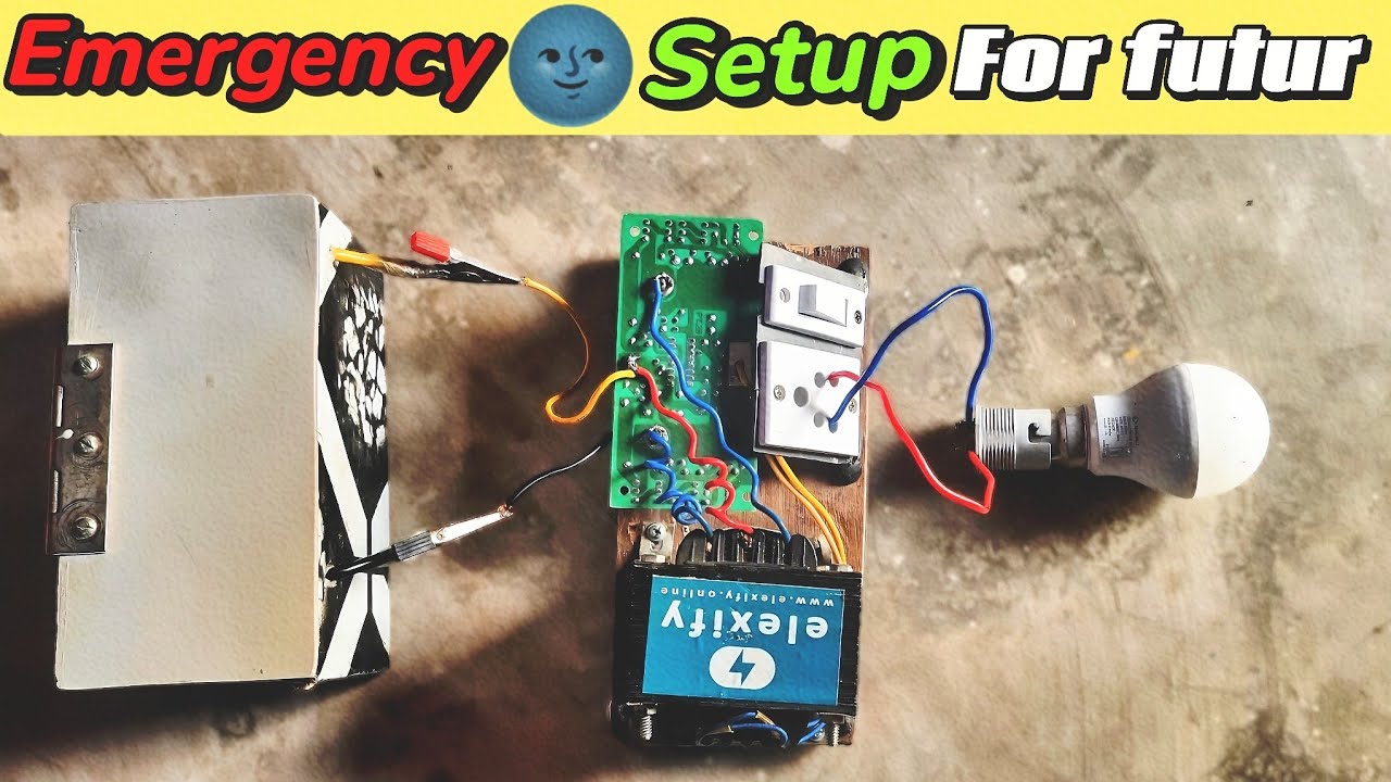 Emergency Battery Setup | 15Ah Battery Backup Test During Power Cut ...