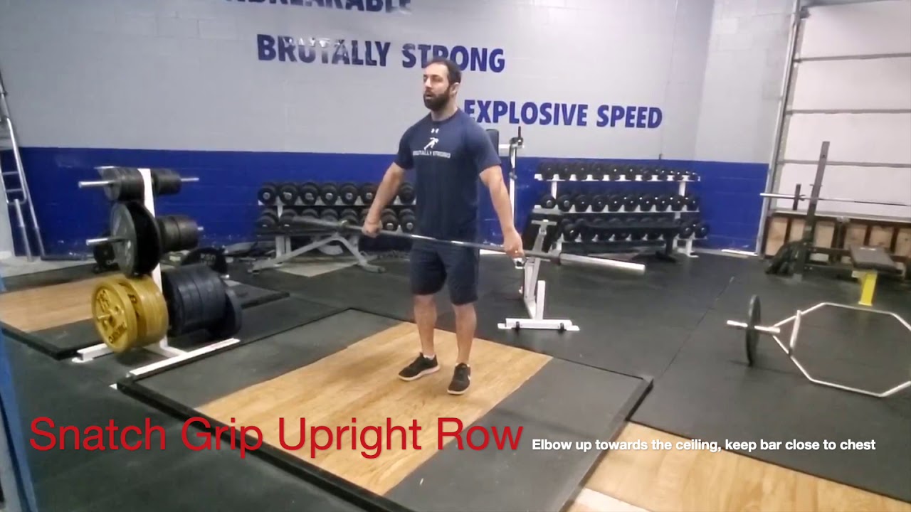 Snatch Grip Upright Row - YouTube