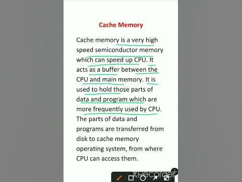 Cache Memory #What is Cache Memory - YouTube