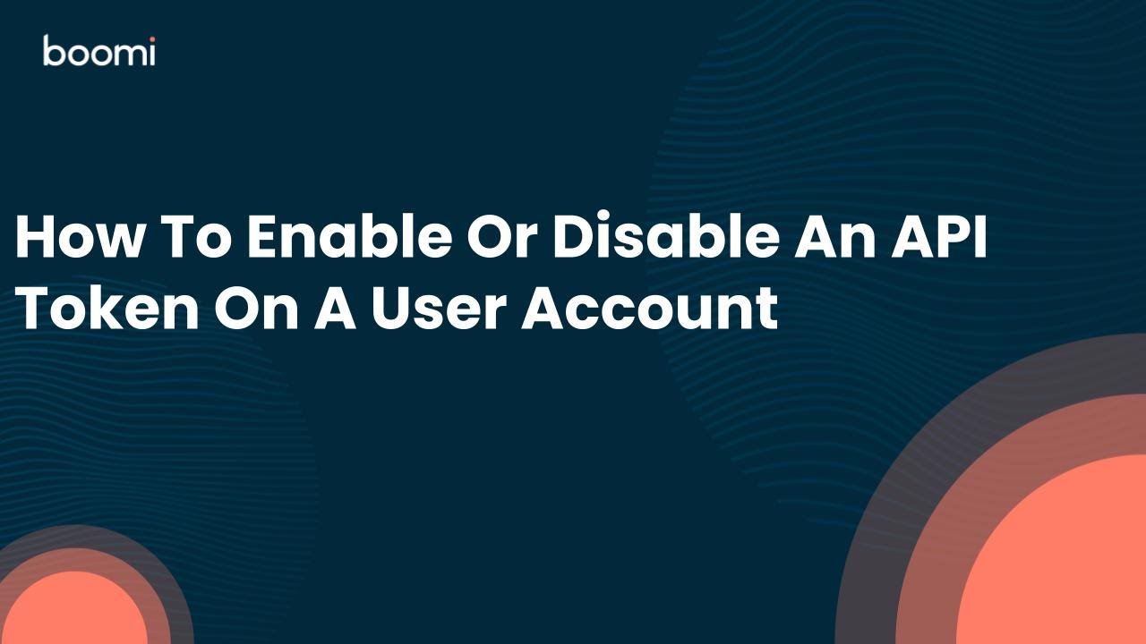 How To Enable Or Disable An API Token On A User Account - YouTube
