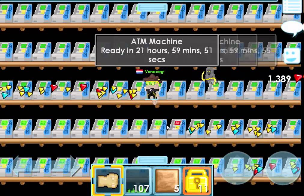 growtopia atm farming versacegt - YouTube