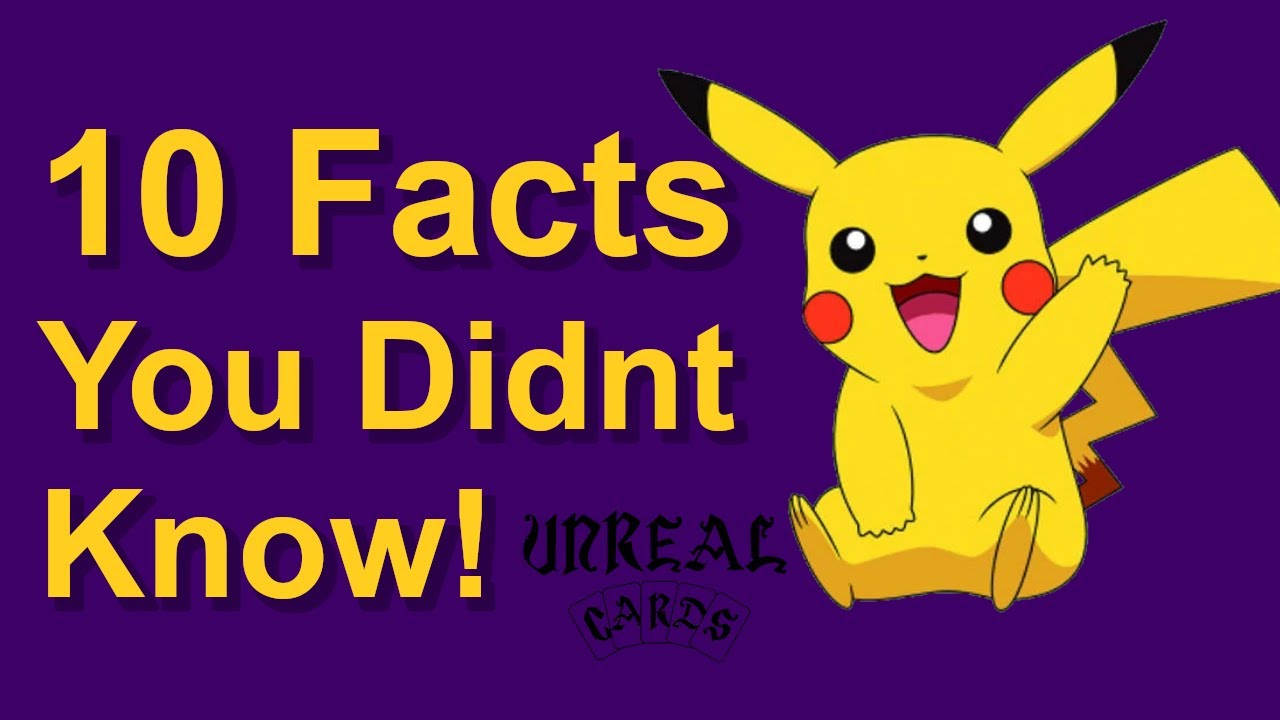 10 Pikachu facts You Didn't Know | 10 Facts | Pokemon Facts #Pikachu # ...