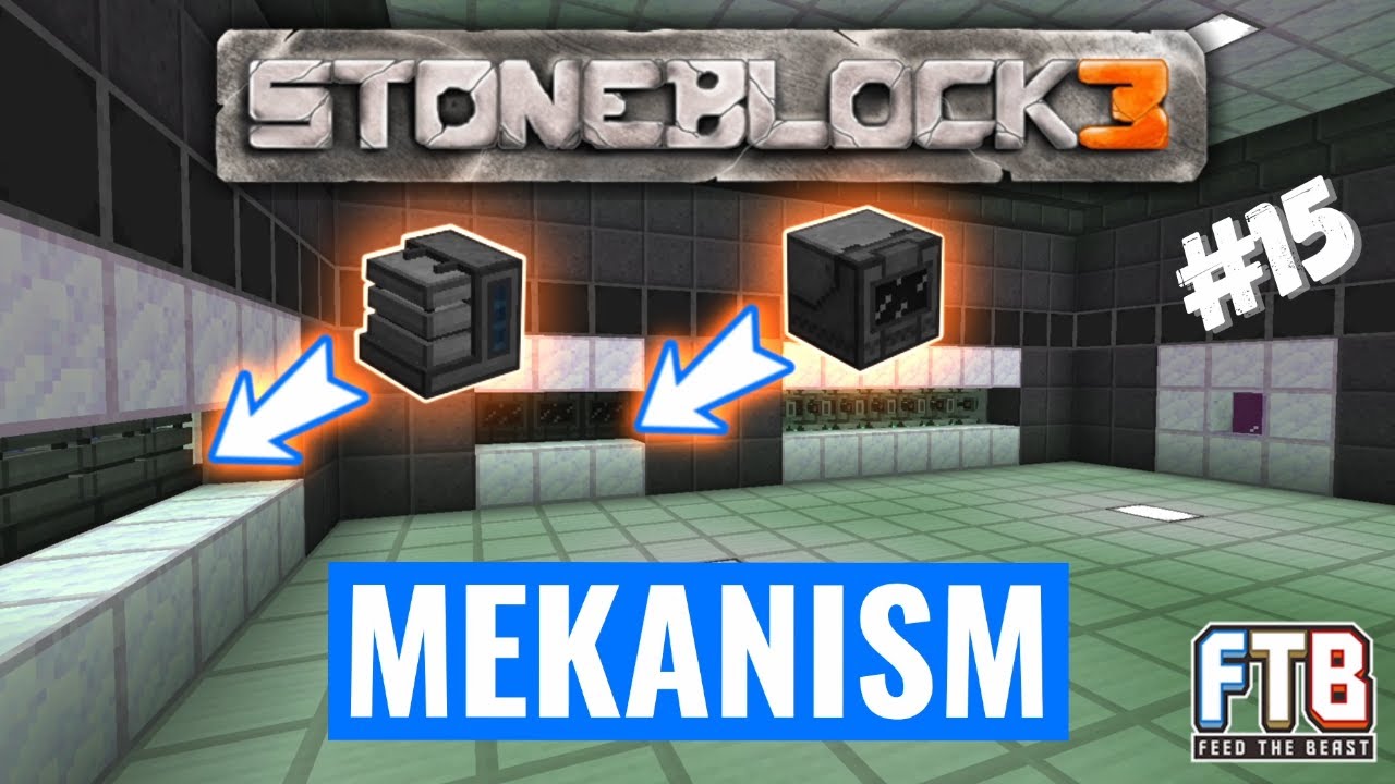 I MADE the basic MEKANISM MACHINES (and AUTOMATED them)! STONEBLOCK 3 - #15 - YouTube