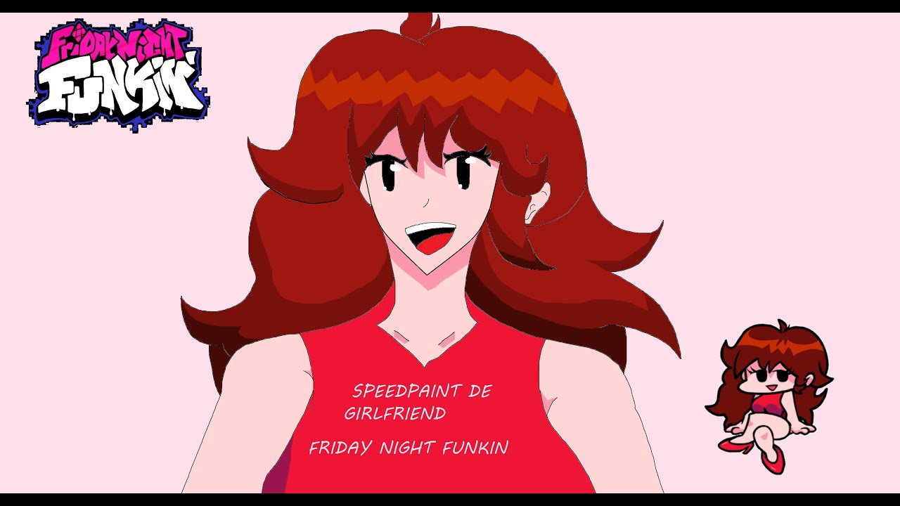 Speedpaint Friday Night Funkin' girlfriend fanart (FNF) - YouTube