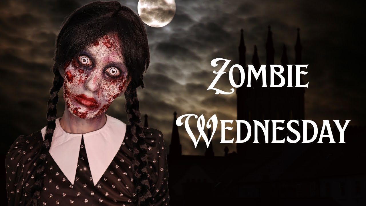 Zombie Wednesday Addams Makeup Tutorial - YouTube